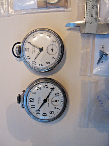 Vintage Pocket Ben & Scotty watch lot, crystals, hands, stems ...