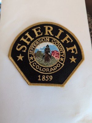 Jefferson County Colorado Sheriff Embroidered Patch Mounted Sheriff ...