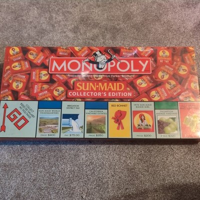 RARE Monopoly Sun-Maid California Raisins Collector's Edition (2006 ...