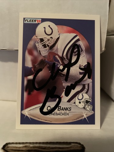 Chip Banks -USC- Indianapolis Colts Autographed Card | eBay