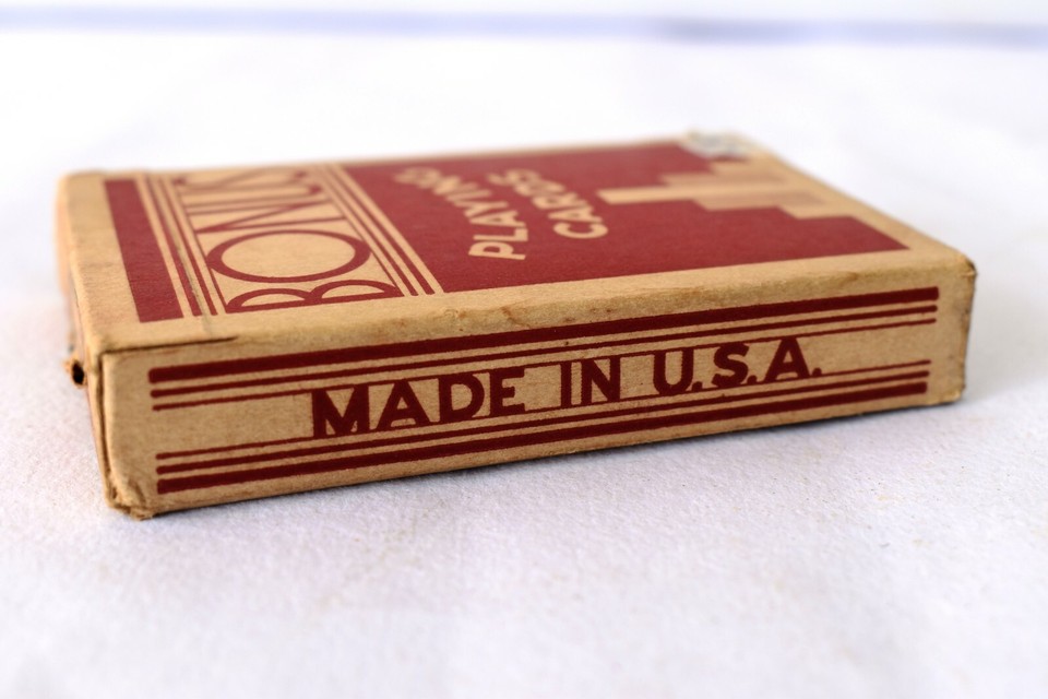 Vintage Bonus Playing Cards Deck Made In U.S.A With Original Box ...
