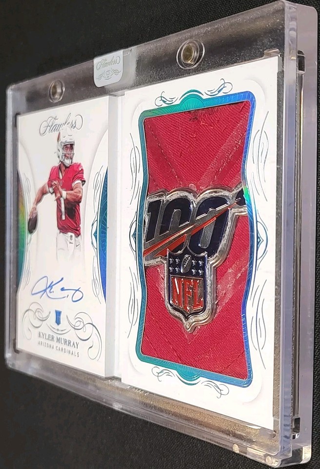 1/1 NFL SHIELD JERSEY RC AUTO KYLER MURRAY ⚡100 YEARS ROOKIE PATCH 2019 ...