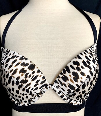 Victoria's Secret NEW Carmel Animal Print Banded Hottie Bikini Top NWOT ...