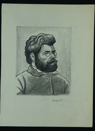 André LEBON, lot de 8 dessins originaux de COMPOSITEURS & MUSICIENS | eBay