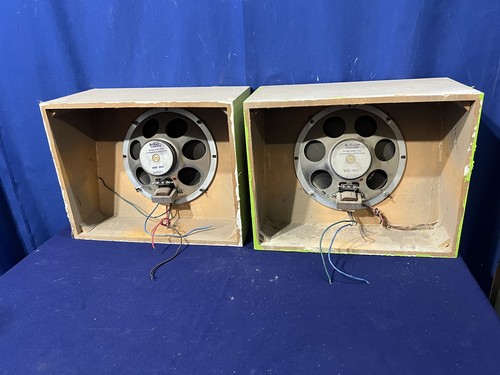 2X Dukane 5A455 8" Wall Speaker In Wood Cabinet Vintage PA SYSTEMS FREE ...