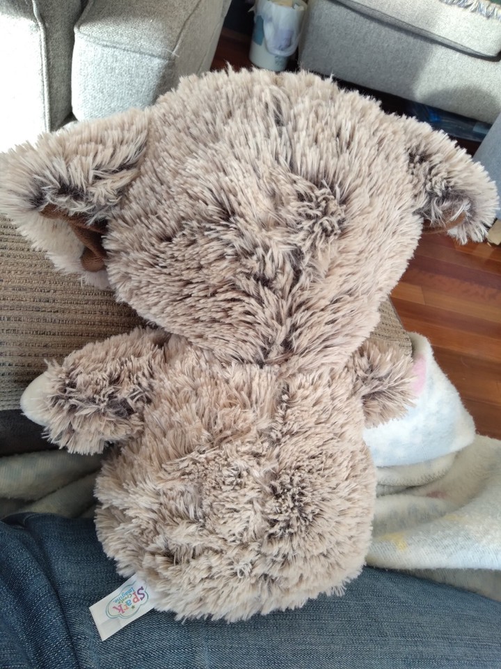 NEW NWT SPARK CREATE IMAGINE BROWN Tan Shaggy DOG PLUSH STUFFED ANIMAL ...