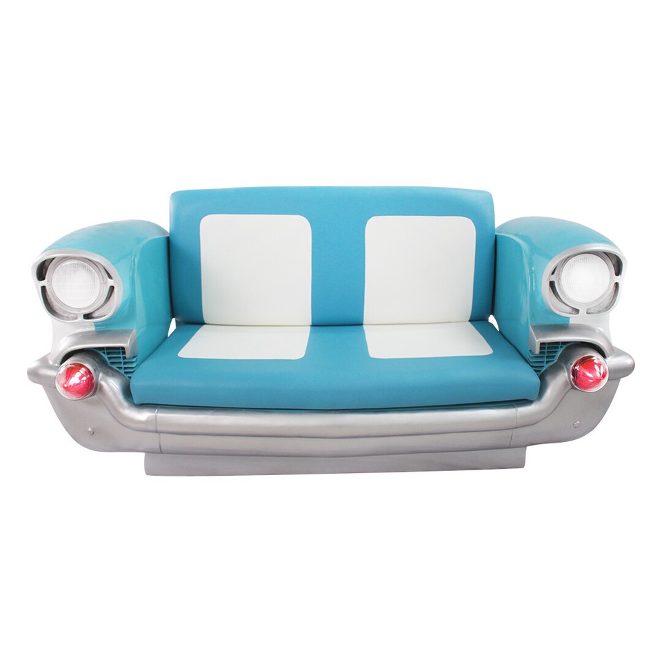 Turquoise Car Sofa - 57 Chevy Car Sofa - Chevy Car Couch - Gameroom Car ...