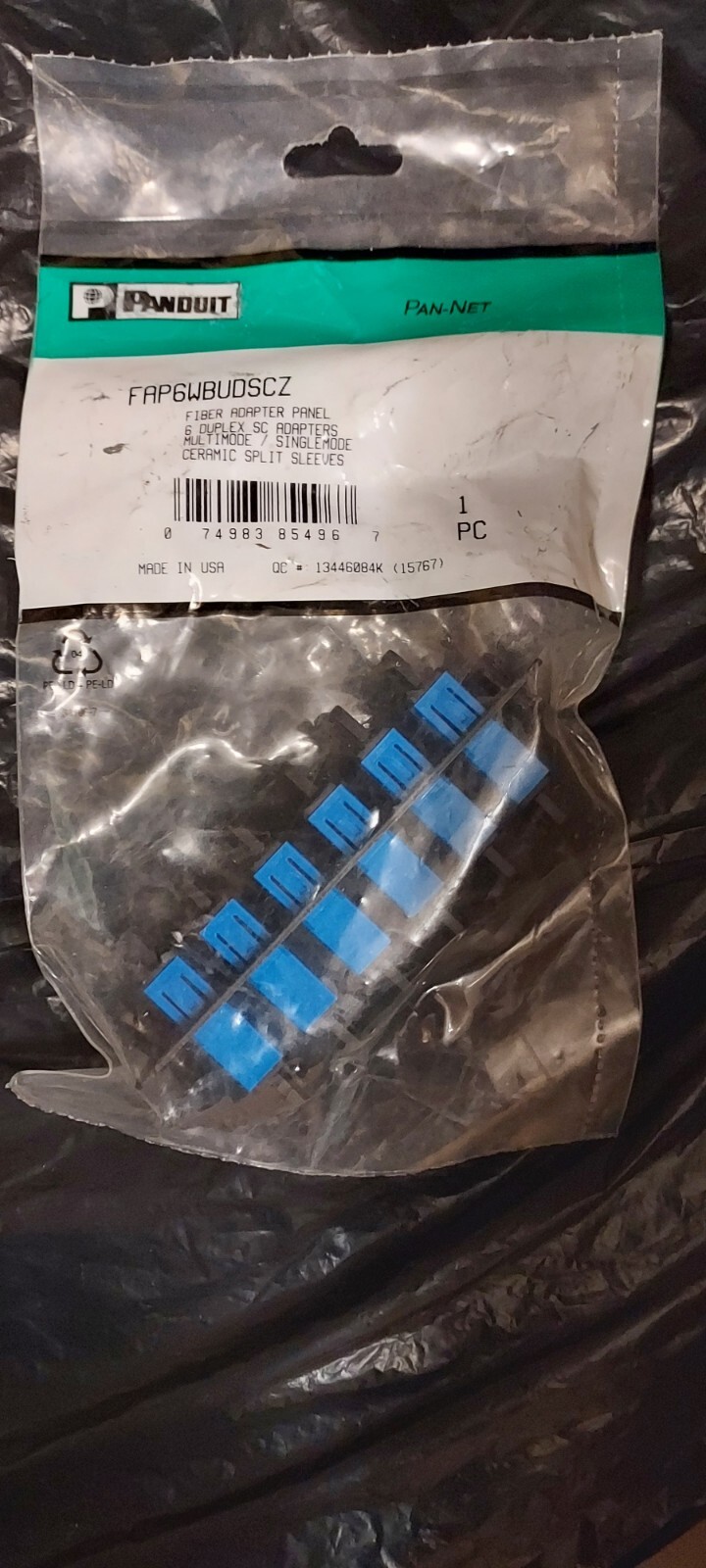 Panduit FAP6WBUDSCZ Fiber Adapter Panel 6 Duplex SC Adapters MM/SM | eBay