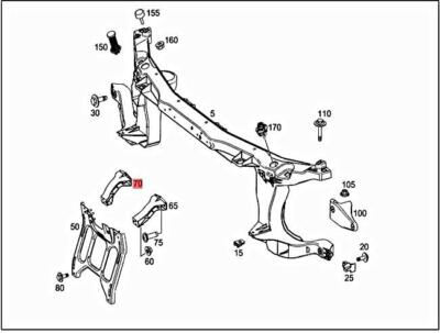 Genuine MERCEDES W447 V-CLASS W447 VITO Box Dualiner Bracket 4478850914 ...
