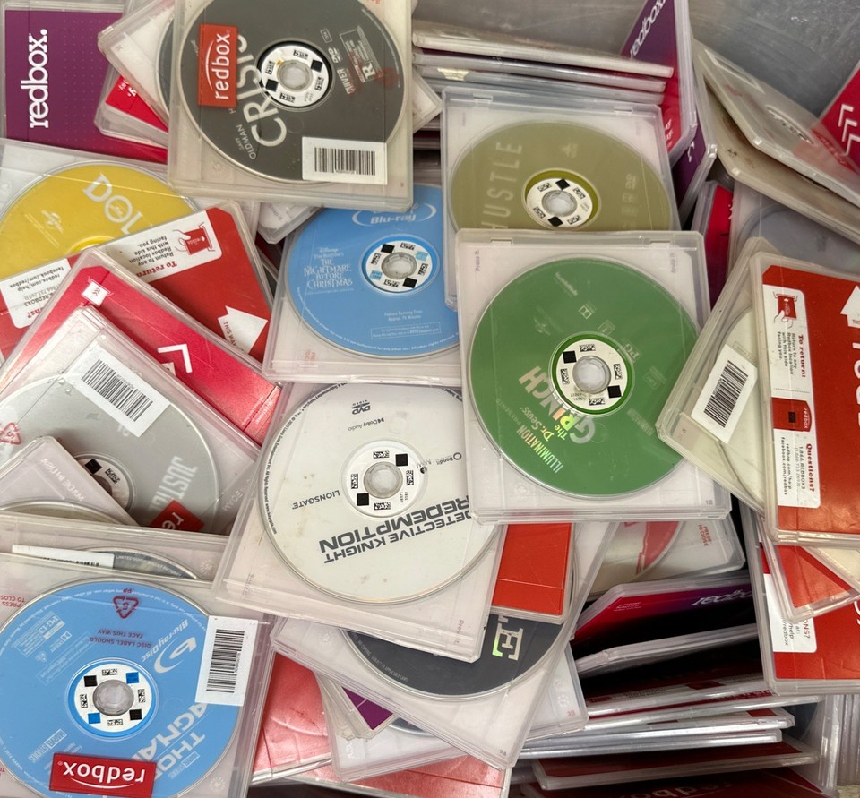 100 Assorted Random Redbox Kiosk DVD & Blu-ray Movies Discs Lot ...