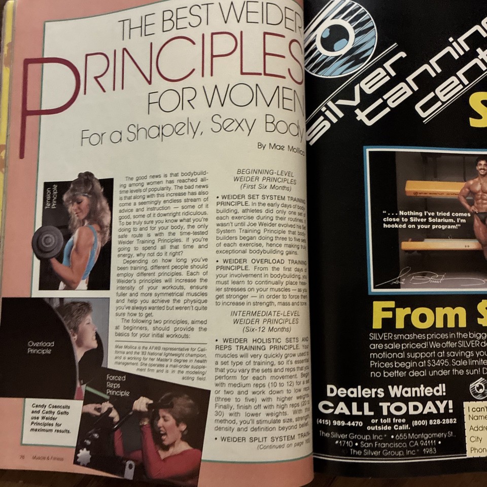 Muscle & Fitness Bodybuilding Magazine July 1984 Rachel Mclish Rare ...