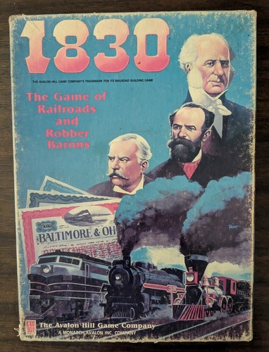 1830. The Game of Railroads and Robber Barons. 1986. Avalon Hill. | eBay