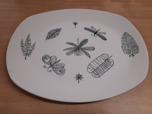 Midwinter Pottery Nature Study Terence Conran 13.5” 34cm platter/meat ...
