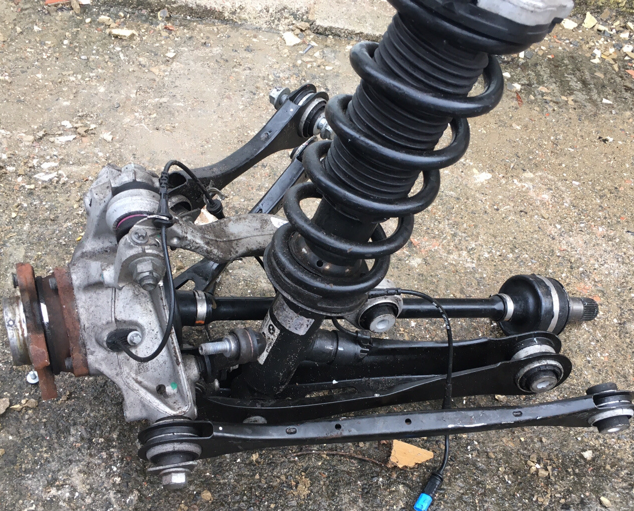BMW G01 X3 G02 X4 M40D REAR LEFT NSR COMPLETE SUSPENSION LEG HUB ...