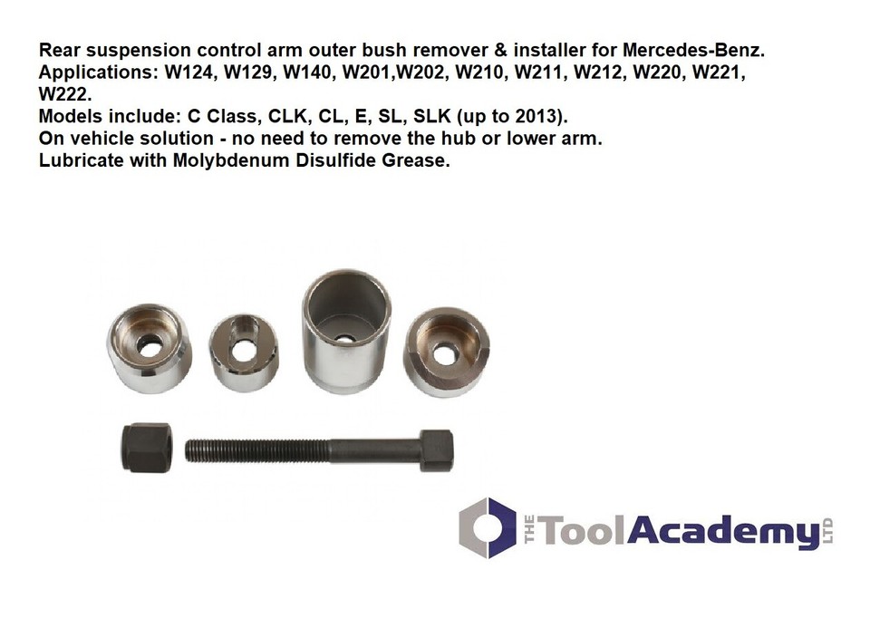 Rear Suspension Bush Removal Install Tool FIT Mercedes W201 W202 W210 ...