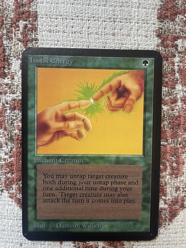MTG Alpha Edition, Instill Energy! 1993 Old Magic! | eBay
