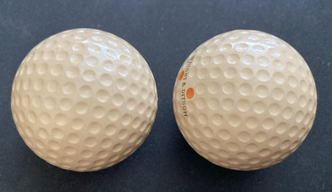 (2) Vintage Wright & Ditson "Birdie" Golf Balls - 40's. VGC (205) | eBay