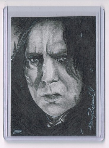 ACEO Sketch Card SEVERUS SNAPE Sketch Card HARRY POTTER Garry Rudisill ...