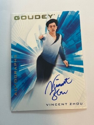 2021 Upper Deck Goodwin Champions VINCENT ZHOU Goudey Auto Autograph GA ...