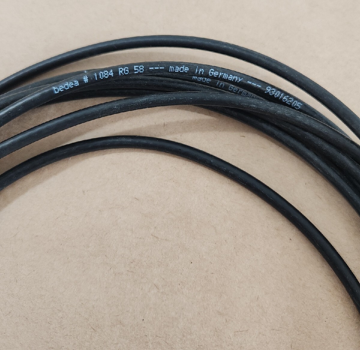 *NEW SURPLUS* [2] Bedea #1084 RG 58 Coaxial Cable 93016205 Male BNC ...