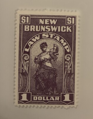 B12-1940-NBL16 (New Brunswick Law Stamps $1 Purple ) VanDam $75 | eBay