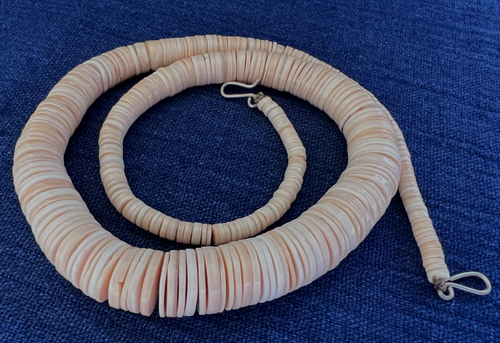 Graduated Native American Shell Heishi Necklace 18 1/2 inches | eBay