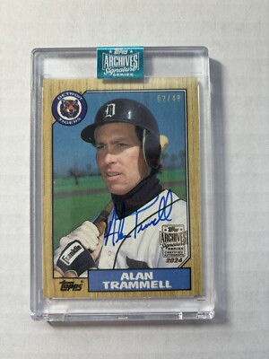 2024 Topps Archives Signature Series - Alan Trammell Autograph /49 | eBay