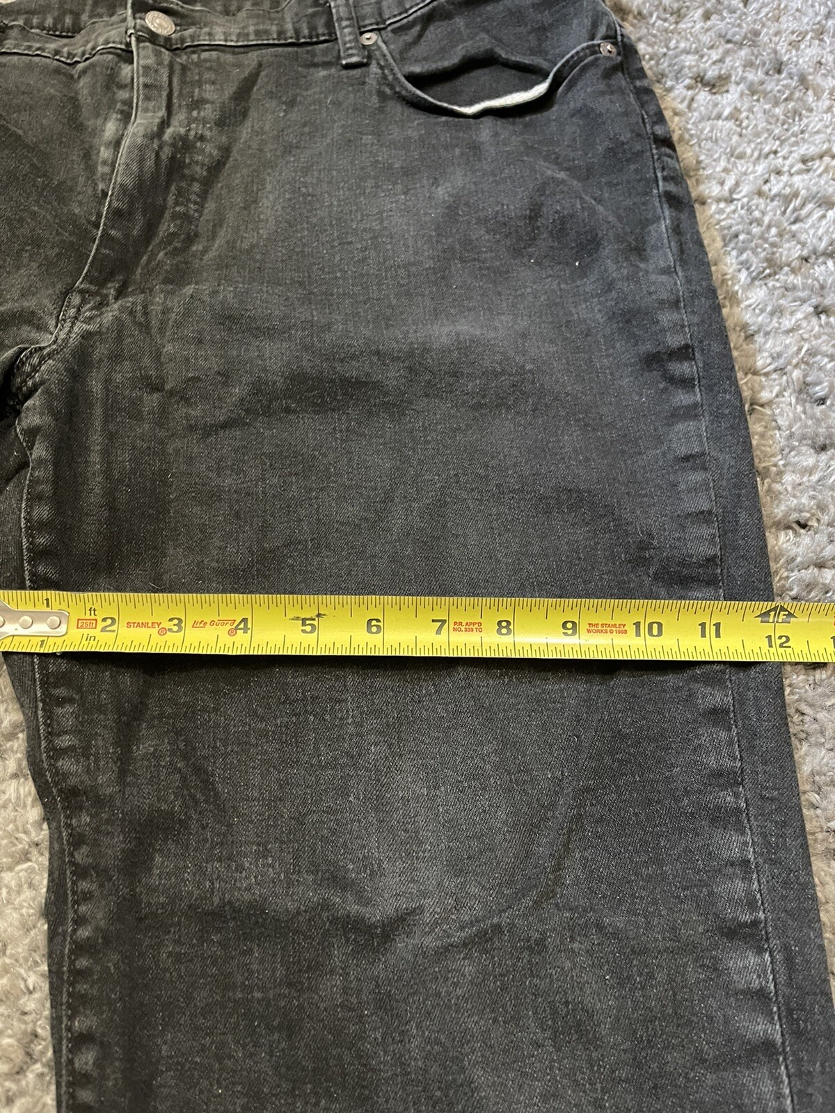 Men’s Levi’s 541 Jeans Straight Leg Black Size 42x30 “actual 40x27 ...
