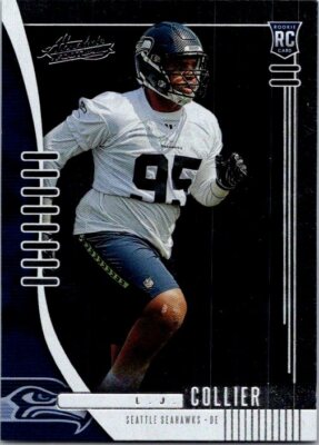 2019 Absolute Rookie Card RC L.J. Collier #188 Seattle Seahawks TCU ...