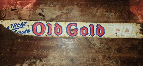 OLD GOLD CIGARETTES Advertising Display Sign For a TREAT Regular and ...