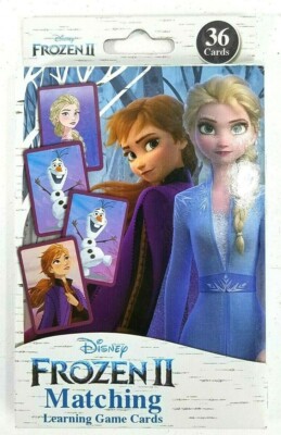 Frozen 2 Matching Game Flash Cards 36 Cards for Ages 3 plus | eBay