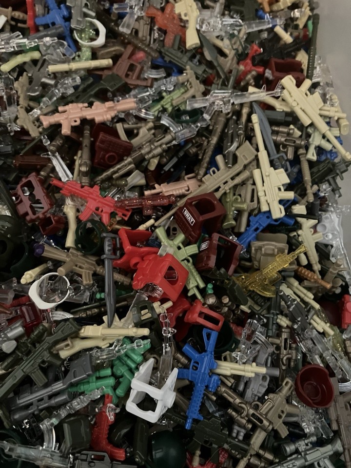 Military Weapons Made For Lego Minifigures Bulk Lot Of 50 Rifle, Pistol ...