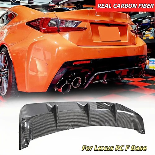 Real Carbon Rear Bumper Diffuser Lip Spoiler For Lexus RCF RC F Coupe ...