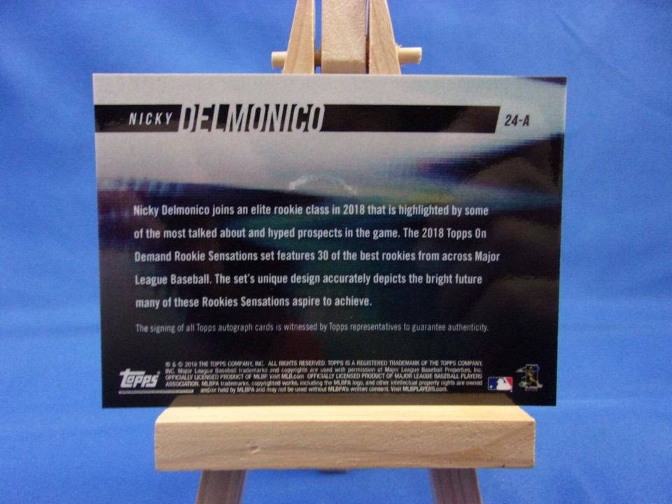 Topps 2018 Rookie Sensations Nicky Delmonico Autograph AUTO 24-A | eBay