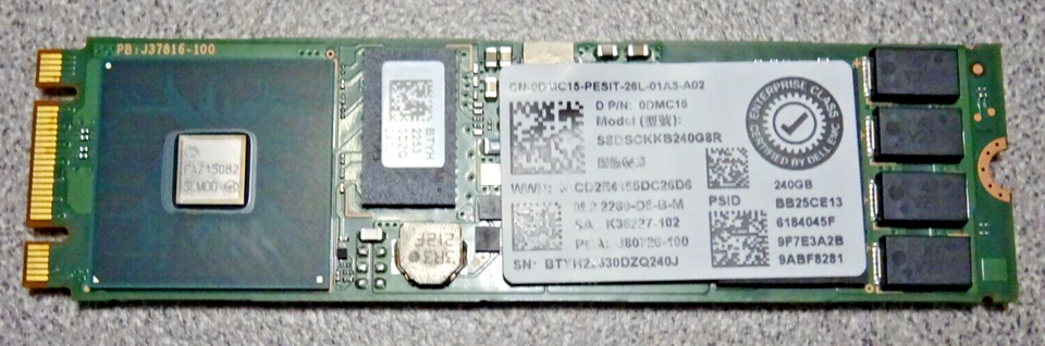 NEW Intel 240Gb M.2 2280 SATA SSD Intel SSDSCKKB240G8R for BOSS Cards ...