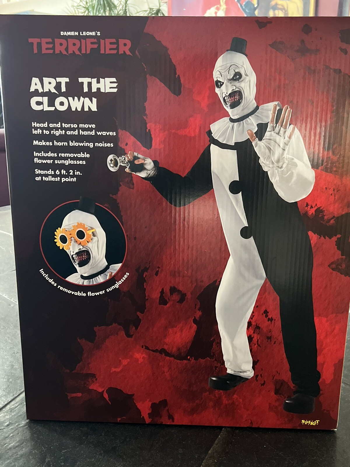 Art The Clown Terrifier LifeSize 6.2 FT Animatronic Party City W/ Box ...
