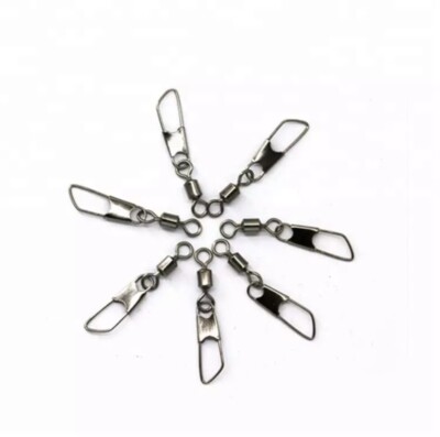 Safety Snap Link Swivels Quick Release Clip Tackle Rigs Size 2, 4, 6, 8 ...