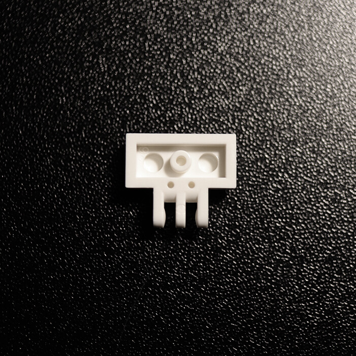 Lot (2) Rare White 1x2 Hinge Plate Replacement 2452 for 1704, 6885 ...