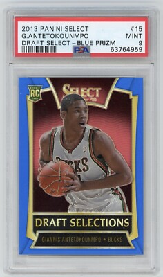 2013 SELECT GIANNIS ANTETOKOUNMPO DRAFT SELECTIONS BLUE ROOKIE PRIZM ...