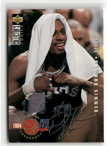 1994-95 Collector's Choice #202 Dennis Rodman Silver Signature ☘️👀712 ...