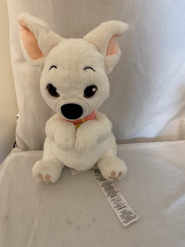 Disney Store BOLT Plush Stuffed Animal 12” White Puppy Dog Sitting ...