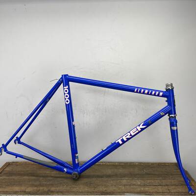 Trek 1000 Frame Set 54 cm Blue 700c Vintage 21" 126 mm USA CRMO Fork ...