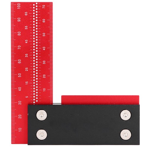 Square Woodworking Ruler Accurate L Shape Carpentry Measuring Marking ...