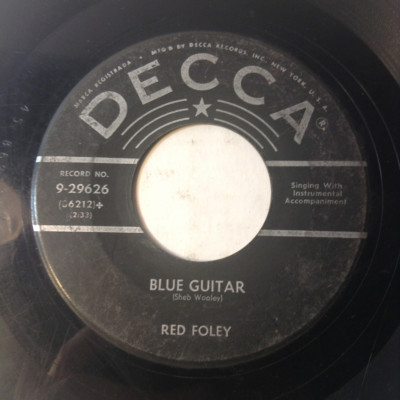 Red Foley 45 Just Call Me Lonesome / Blue Guitar 1955 DECCA country ...