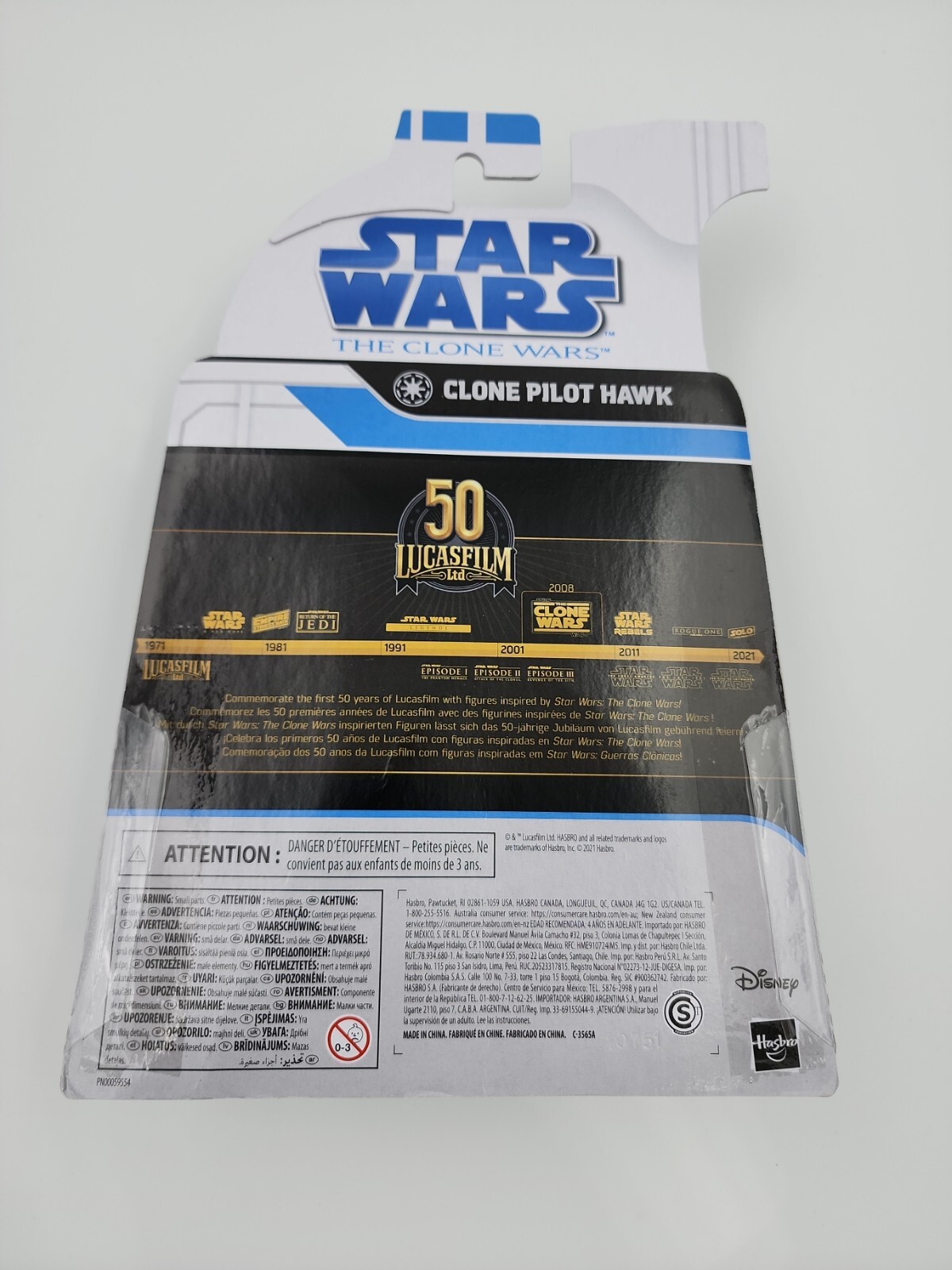 Hasbro Star Wars Clone Wars Pilot Hawk 6” Action Figure 50th ...