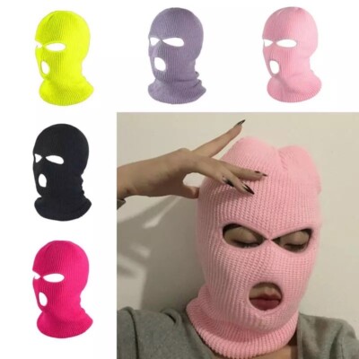 Winter Knitted Balaclava 3 Hole Face sky Mask SAS Style One Size All ...