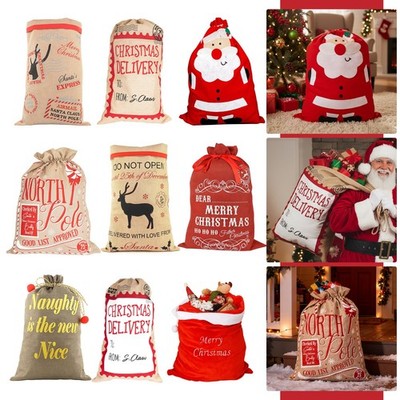 Giant Santa Sacks Stocking Christmas Large Xmas Gift Kids Present Bag ...