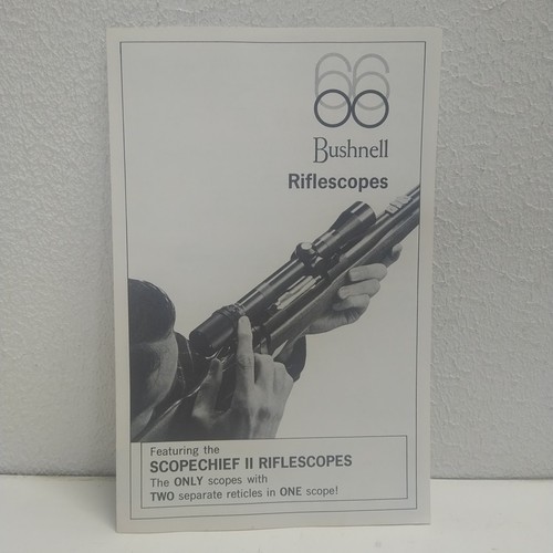Bushnell Scopechief II Banner Riflescope Brochure Advertising Catalog ...