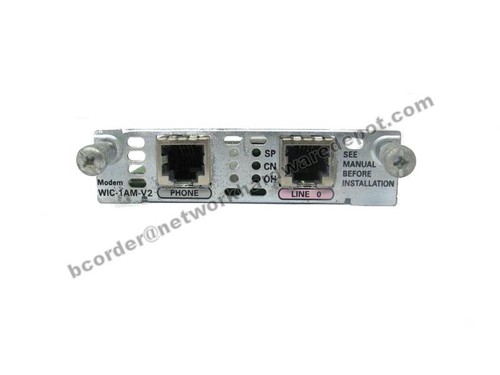 Cisco WIC-1AM-V2 1-Port Analog V.92 Modem WAN Interface Card - 1 Year ...