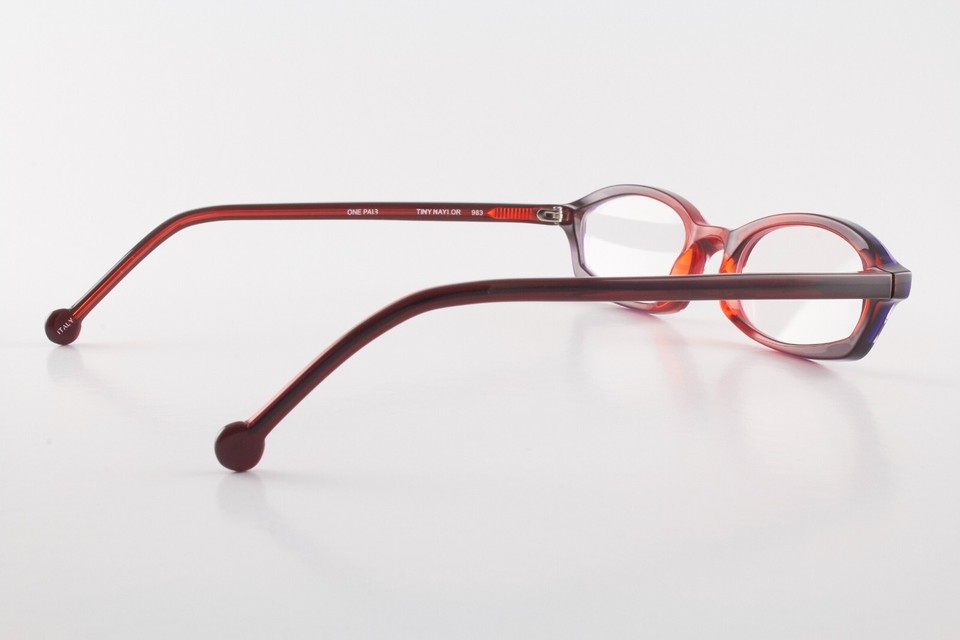 Rare Authentic LA Eyeworks Tiny Naylor 983 45mm Blue Red Glasses Frames ...